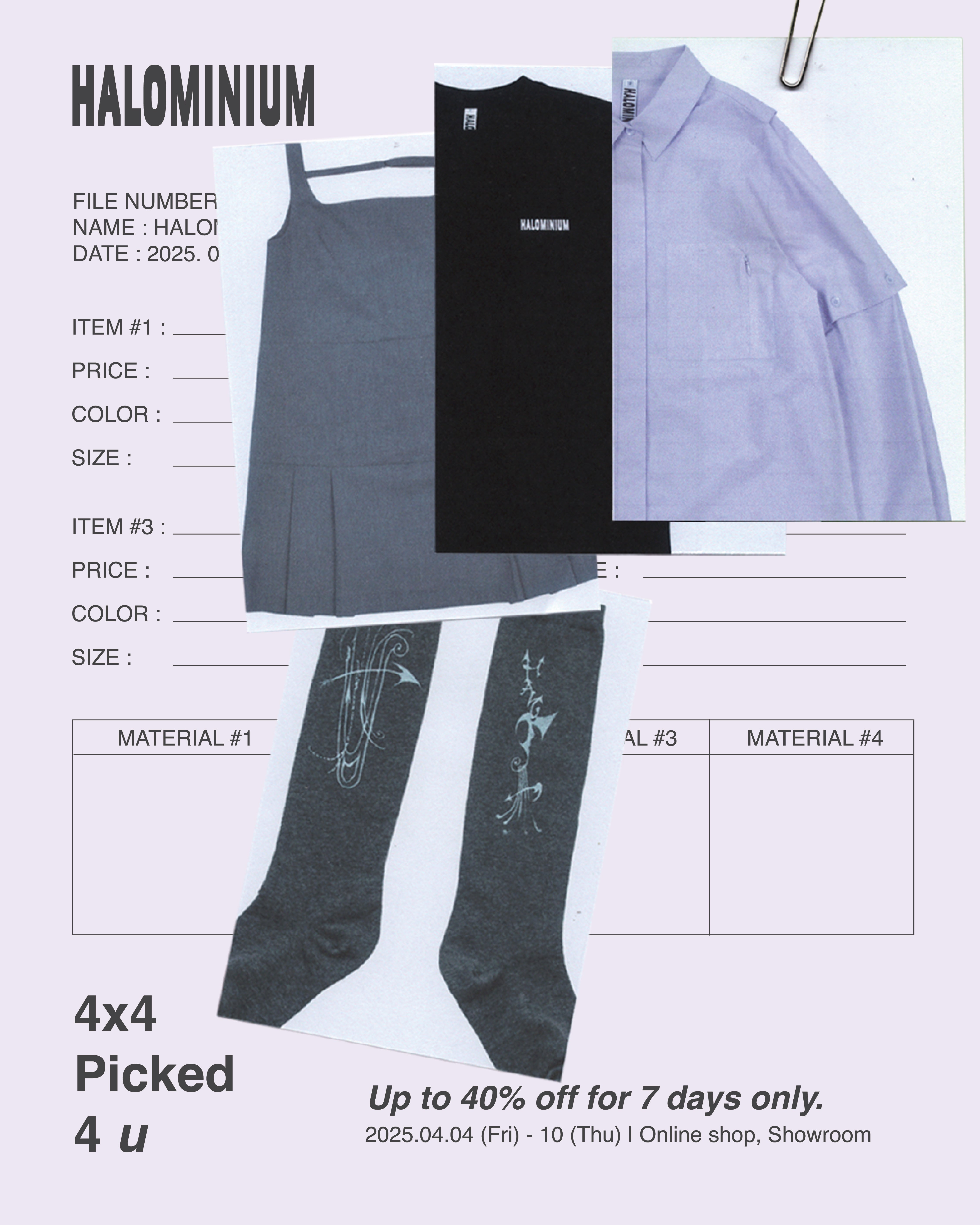 4x4: Picked 4 U – HALOMINIUM